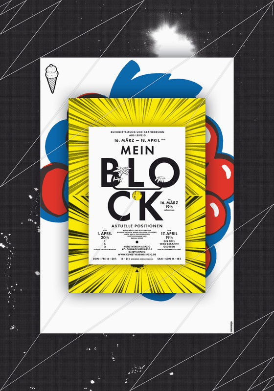 “kunstverein leipzig mein block 1”, by Lamm & Kirch - typo/graphic posters