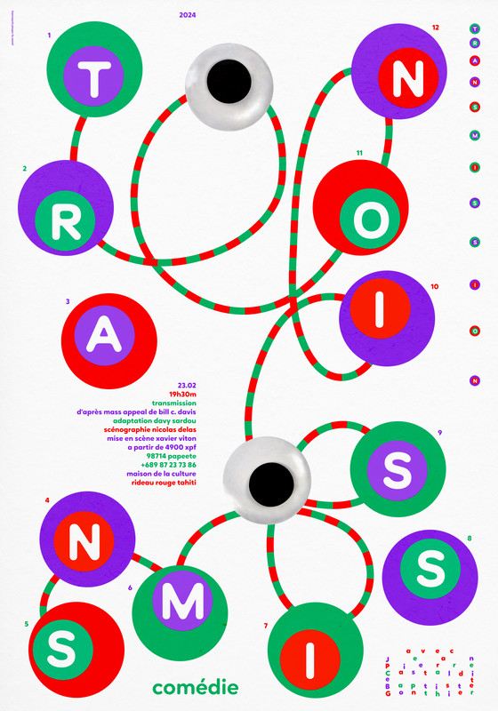 “transmission”, 2023, by Mikhail Lychkovskiy - typo/graphic posters