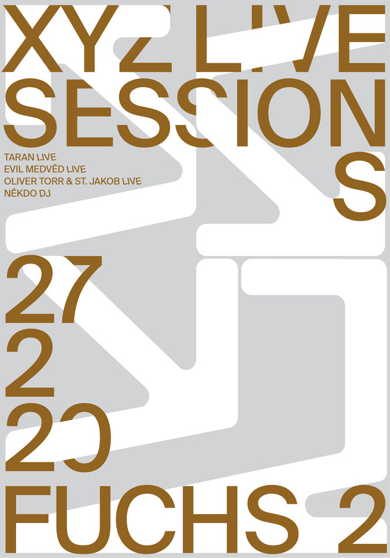 “XYZ Live Sessions”, 2020, by Matěj Moravec - typo/graphic posters