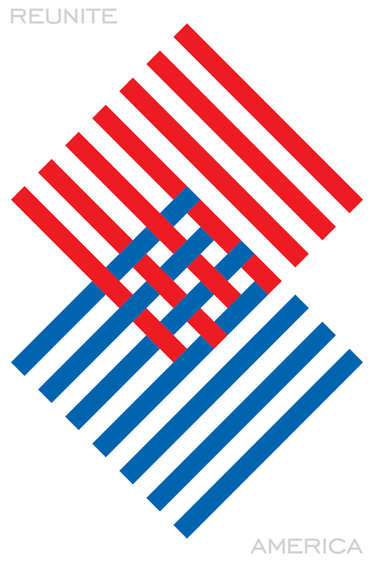 “Reunite America”, 2017, by Braley Design - typo/graphic posters