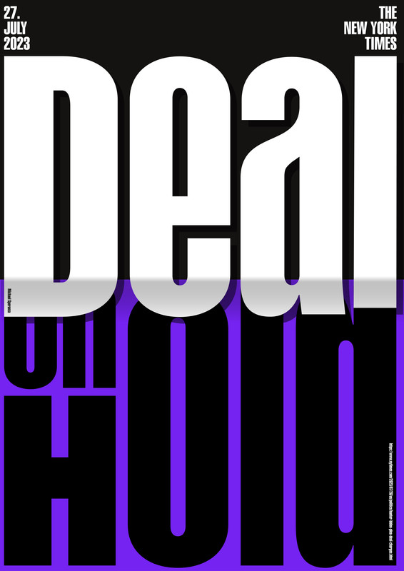 “Experimental newspaper poster series”, 2023, by Michael Speranza ...