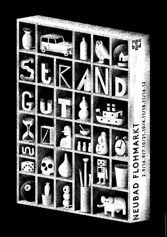 “Neubad Flohmarkt”, 2018, by Benjamin Hermann for Neubad - typo/graphic ...