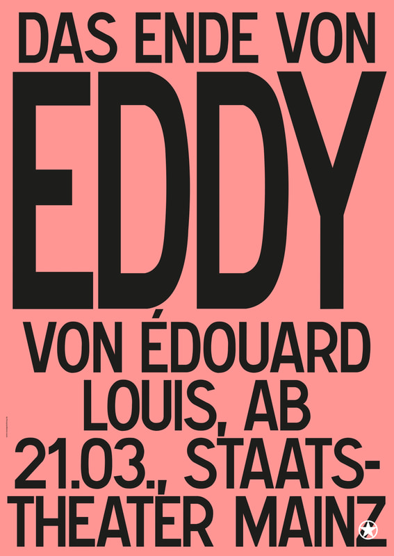 “Das Ende von Eddy”, 2025, by neue gestaltung - typo/graphic posters