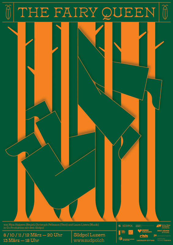 “The Fairy Queen”, 2022, by Nicole Brugger - typo/graphic posters