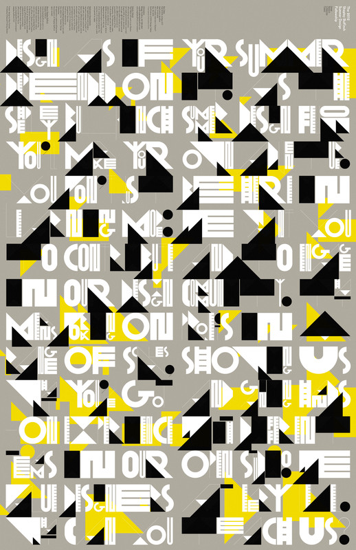 “Summer Design Fellowship 2012”, 2012, by Non-Format - typo/graphic posters