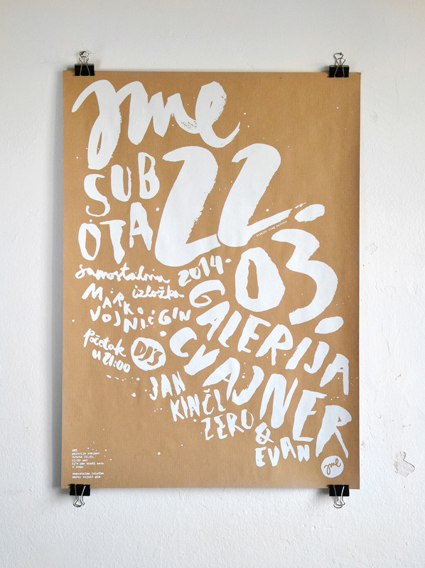 “Ame #7”, 2014, by oleg morovic - typo/graphic posters