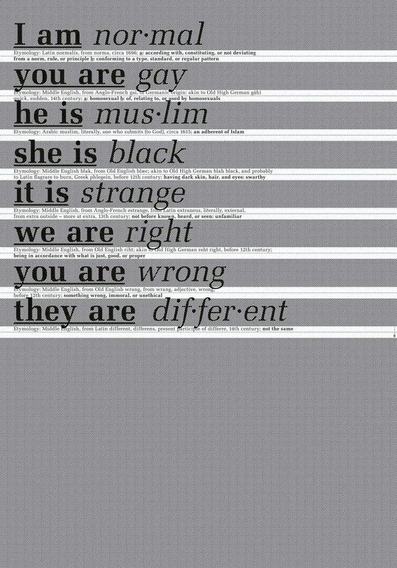 “I am normal”, 2010, by pi6 - typo/graphic posters