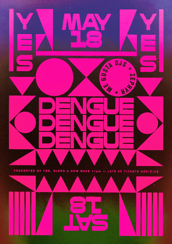 “Dengu Dengue Dengue”, 2019, by Paul Hemmingfield - typo/graphic posters