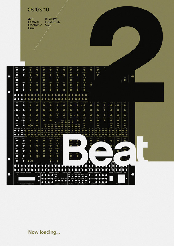 “2beat poster”, by quim marin - typo/graphic posters
