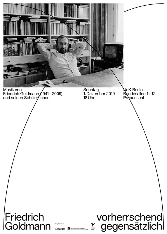 “Friedrich Goldmann – vorherrschend gegensätzlich”, 2019, by Robert Radziejewski - typo/graphic ...