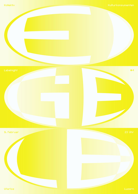 “Eigelb #4”, 2019, by sam steiner - typo/graphic posters