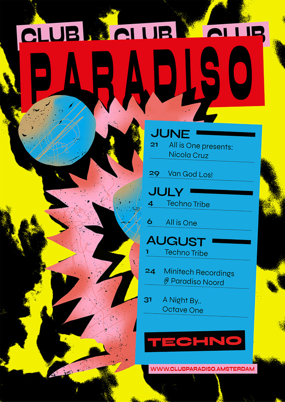 “Paradiso – Summer Campaign”, 2019, by sander puhl - typo/graphic posters