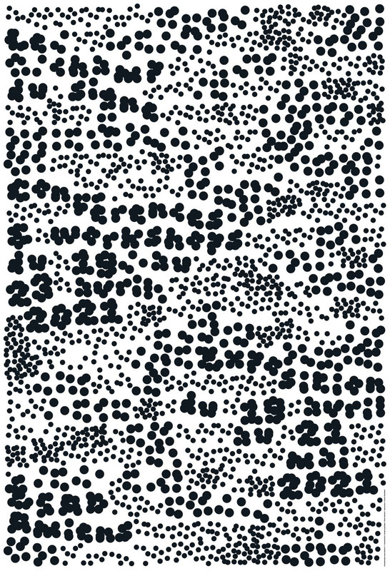 “Le champ du signe”, 2021, by Simon Renaud - typo/graphic posters