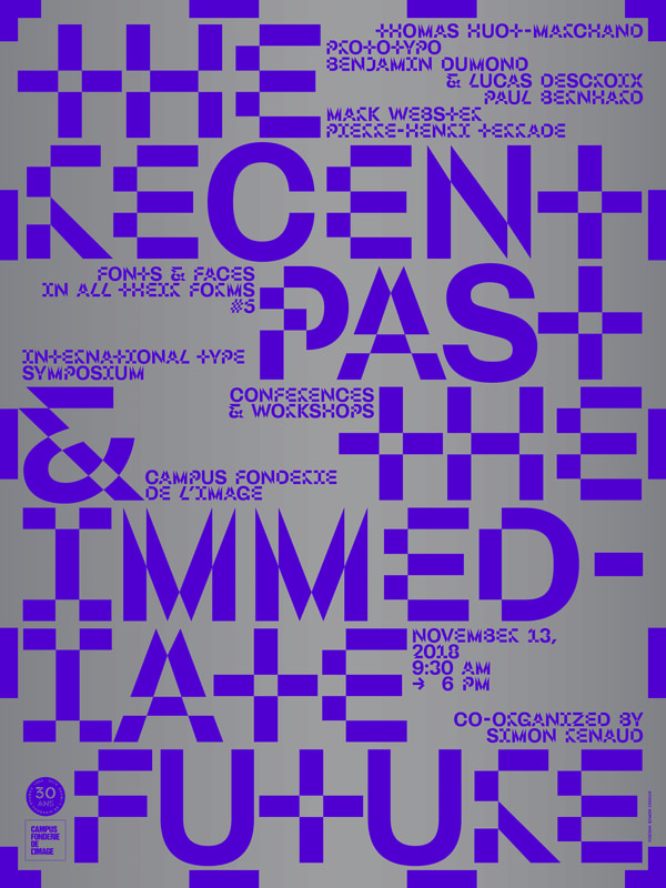 “Fonts & faces #5”, 2018, by Simon Renaud - typo/graphic posters