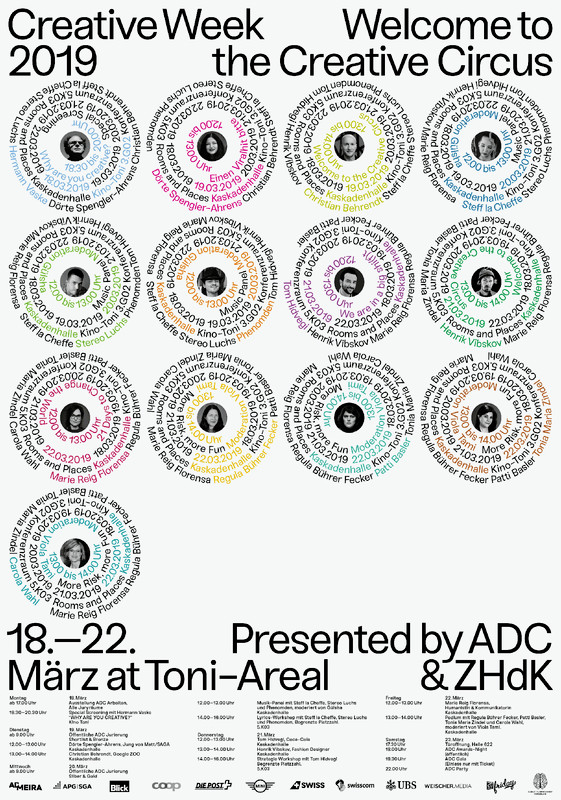 “ADC Creative Week 2019 – Event Poster”, 2019, by Skala Design GmbH ...