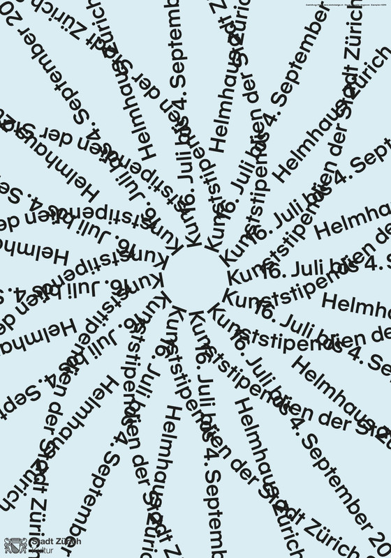 “Zürich Art Grants 2022 Poster Series 2/216”, 2022, by Skala Design ...