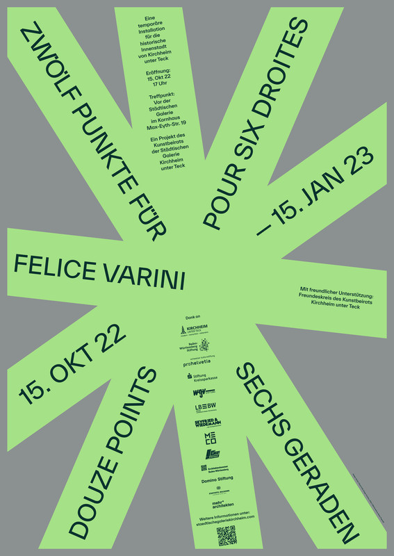 “Felice Varini: Douze Points Pour Six Droites”, 2023, by Studio Tillack ...