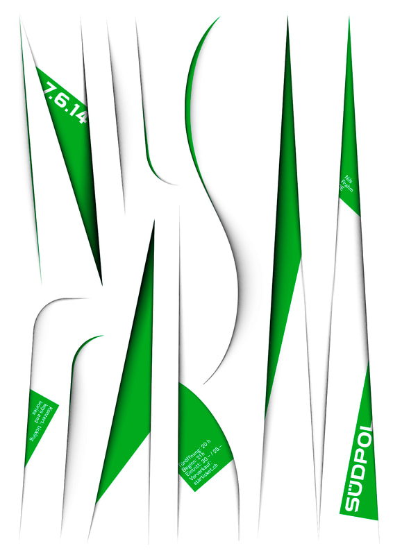 “Nils Frahm”, 2014, by Felix Pfäffli for Südpol - typo/graphic posters