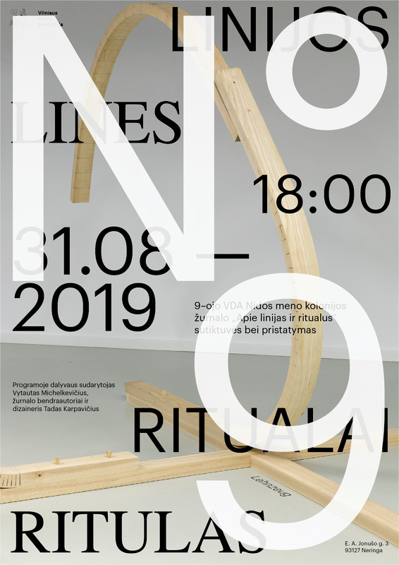 “N09 LINES AND RITUALS”, 2019, by Tadas Karpavicius - typo/graphic posters