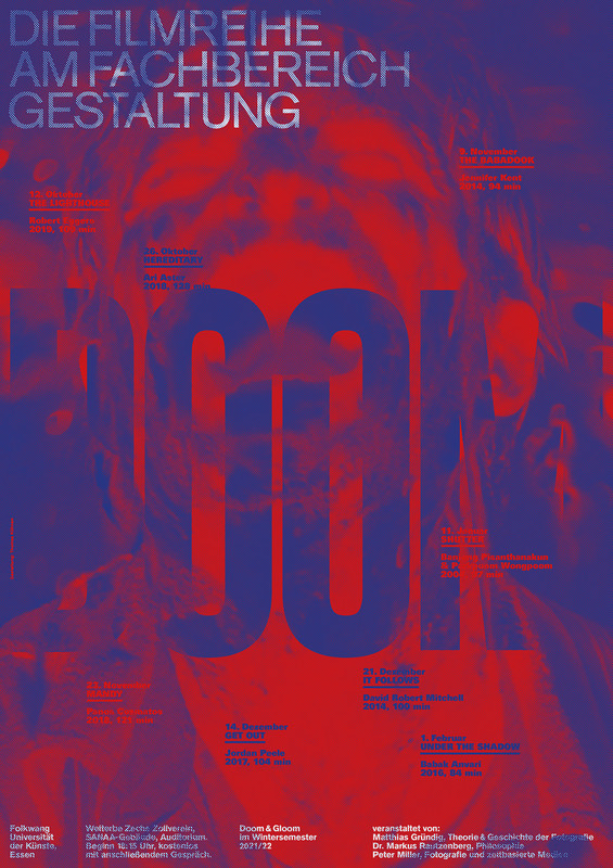 “Doom & Gloom – The Film Series”, 2021, by Thomas Kühnen - typo/graphic ...