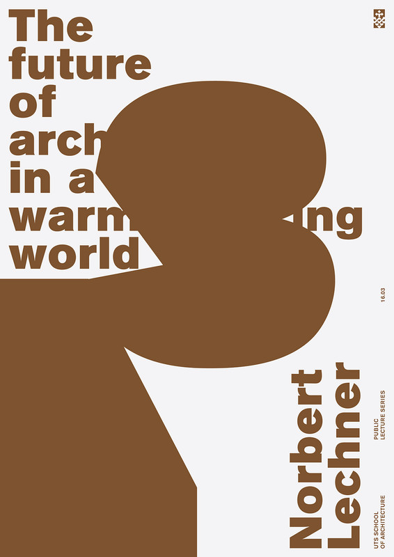 “UTS Lecture Series”, 2018, by Design by Toko - typo/graphic posters