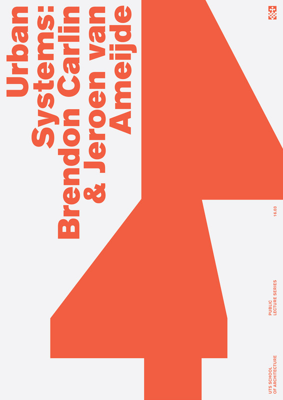 “UTS Lecture Series”, 2018, by Design by Toko - typo/graphic posters