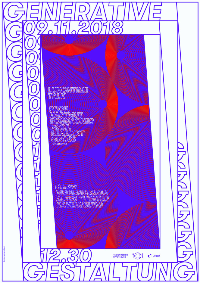 Lunchtime Talks / Klaus Birk - typo/graphic posters